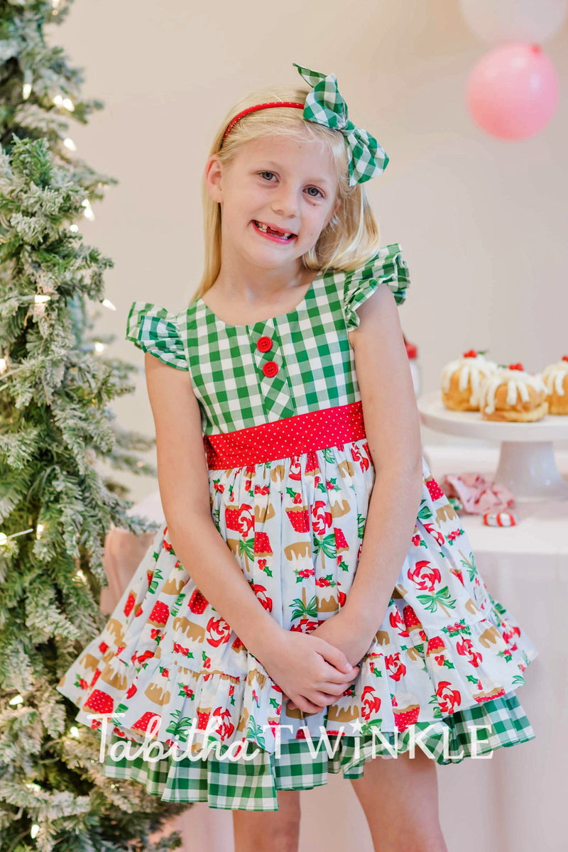 Santa's Sweet Shoppe - Sweet Treat Alexandra Dress – Tabitha Twinkle