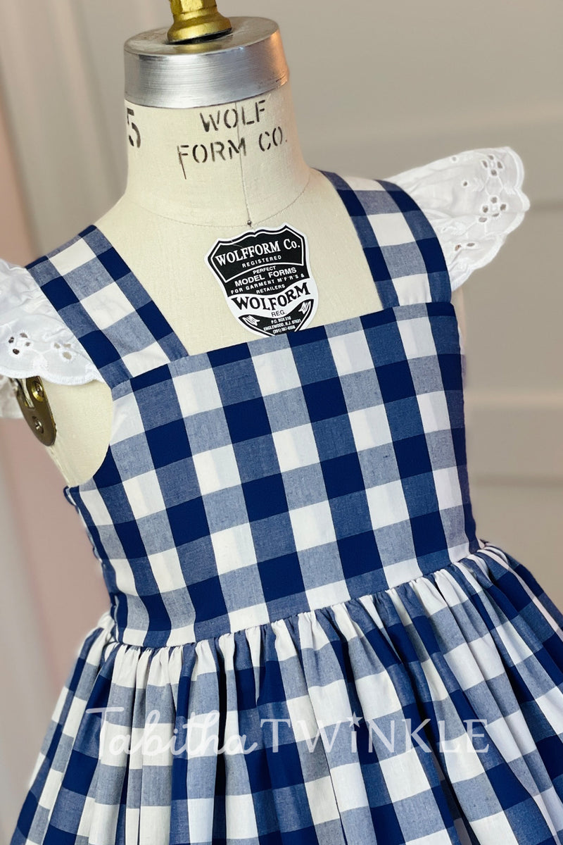 Royal Check Margaret Dress & Olivia Bow Set – Tabitha Twinkle