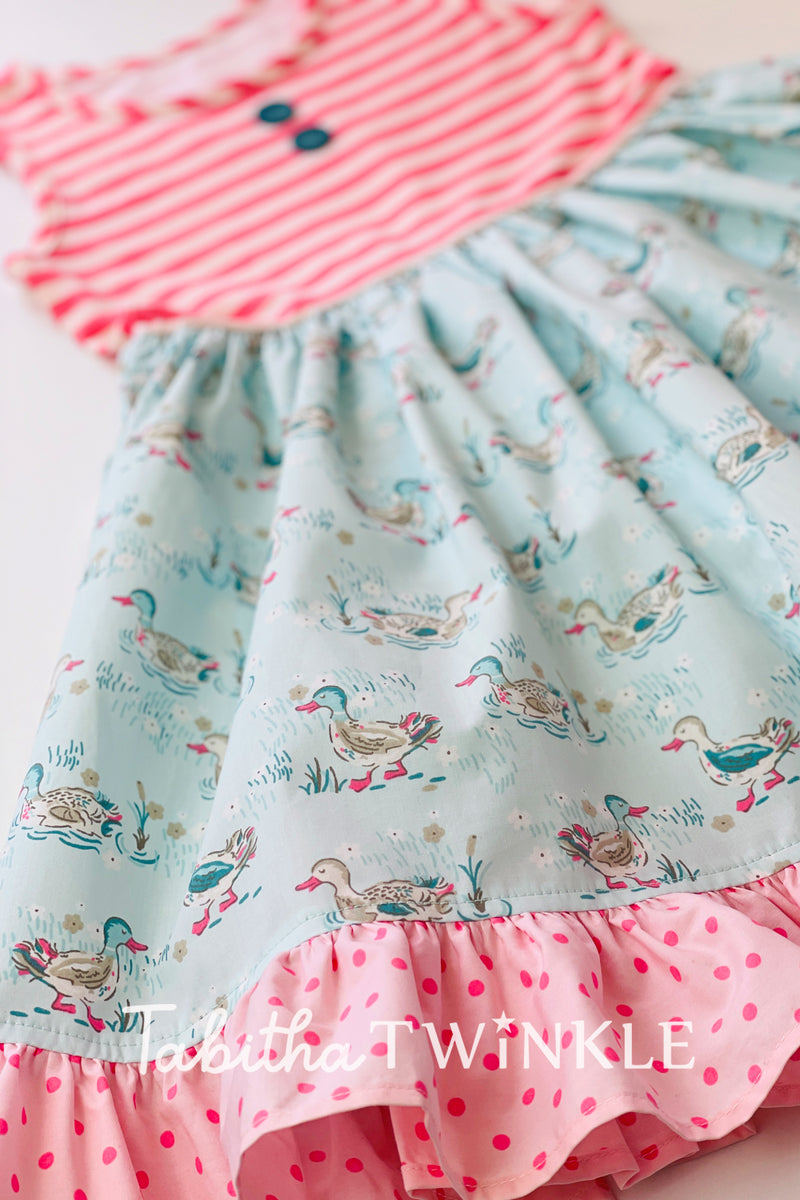 April Showers - Feed The Ducks Taylor Dress – Tabitha Twinkle