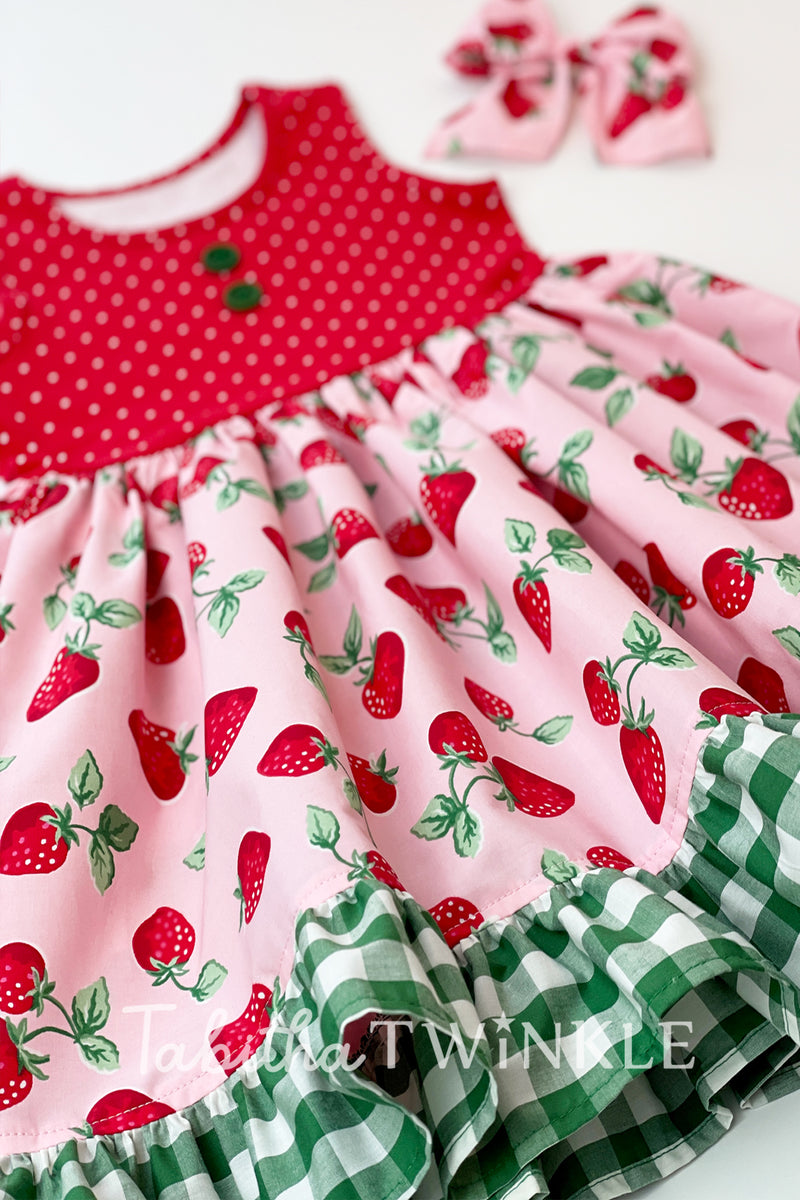 Strawberry Shortcake - Strawberry Patch Taylor Dress – Tabitha Twinkle